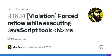 Violation Forced Reflow While Executing Javascript Took Ms · Issue