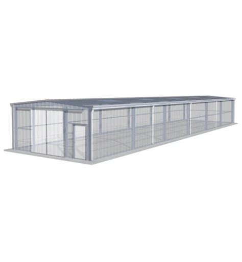 12m W X 15m L Extendable X 5m H Eave Gutters And Single Skin Metal