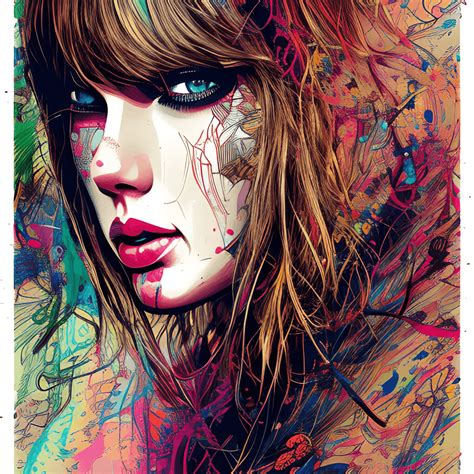 Taylor Swift Centered Graphic · Creative Fabrica