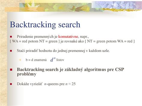 Csp Problém Problém Rešpektujúci Obmedzenia Ppt Download