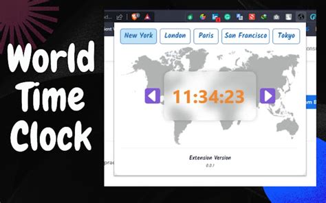 World Time Clock สำหรับ Google Chrome - ส่วนขยาย ดาวน์โหลด