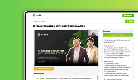Ai Powered Video Transcription And Summarization Tool Built With Azure Services Leobit