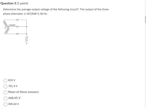 Solved Determine The Average Output Voltage Of The Following Chegg