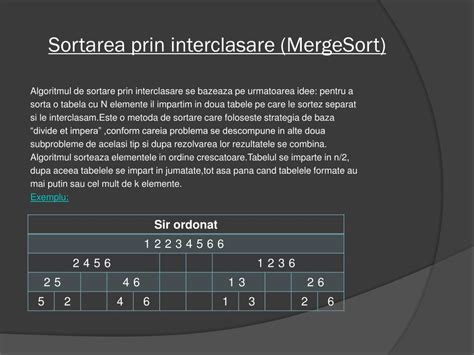 ppt metode de sortare in c powerpoint presentation free download