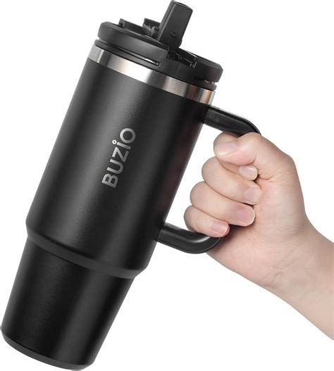 40 Oz Tumbler With Handle And Straw Lid 2 In 1 Lid Strawflip