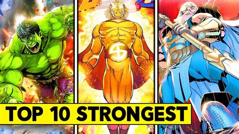 Top 10 Strongest Heroes in The Marvel Universe! - YouTube