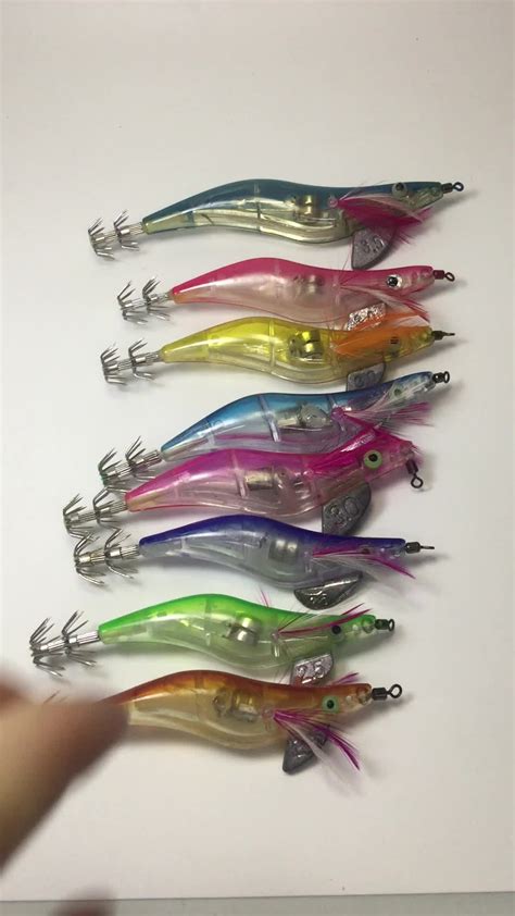 2019 New Led Electronic Luminous Shrimp Lure Squid Night Fishing Squid