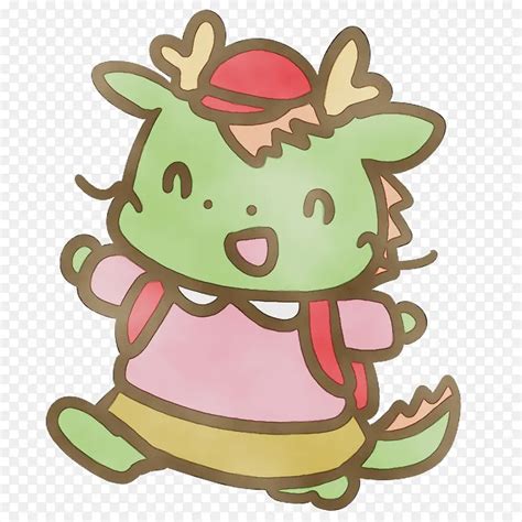 可爱的龙 龙卡通 水彩画png图片素材下载图片编号7063677 Png素材网