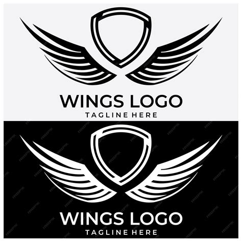 Premium Vector Flying Wings Logo Illustration