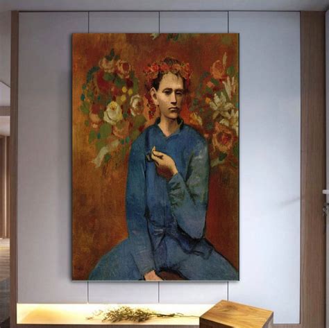 Pablo Picasso Boy With A Pipe Pablo Picasso Canvas Picasso Etsy