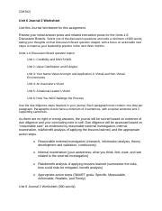 GM502 Journal2 Unit6 Worksheet Tbauman Docx GM502 Unit 6 Journal 2