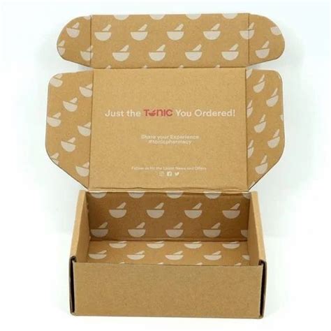 6 5 X 3 5 X 2 Inch Printed Self Locking Cardboard Box Flexo At Rs 7