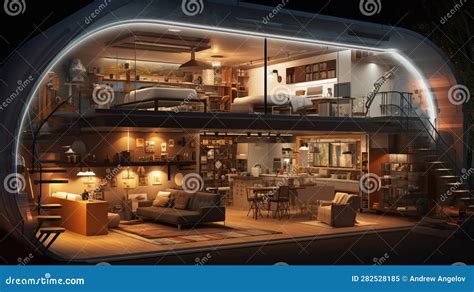 Underground Bunker Concept Of Landing Page Protective Shelter Room