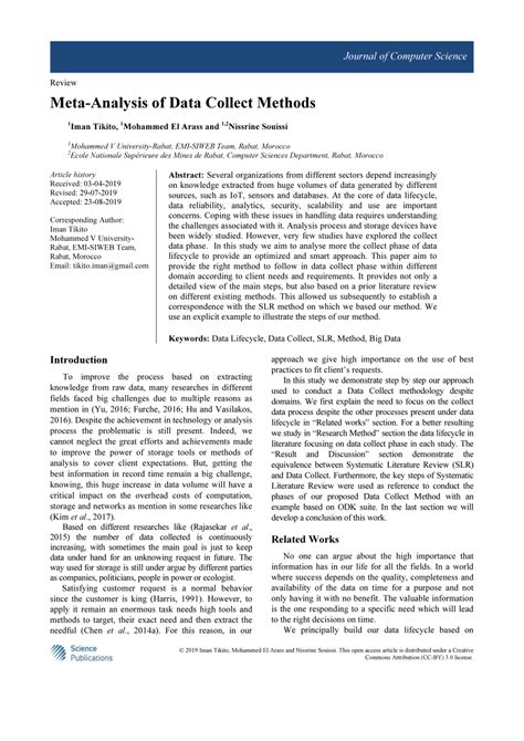 Pdf Meta Analysis Of Data Collect Methods