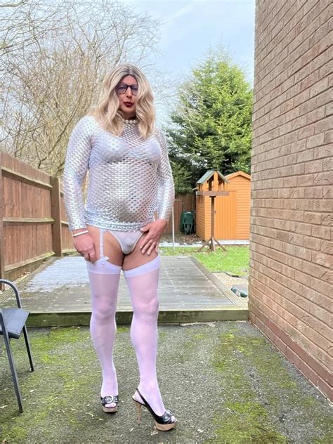 Amateur Crossdresser Kellycd2022 Sexy Milf Stockings Heels 35 Nude