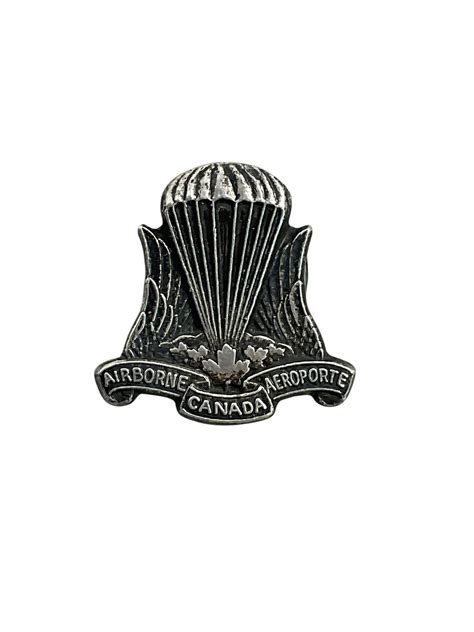 Canadian Airborne Regiment Lapel Badge Sterling Military Antiques Toronto