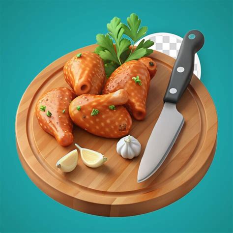 D Food Cooking Premium AI Generated PSD