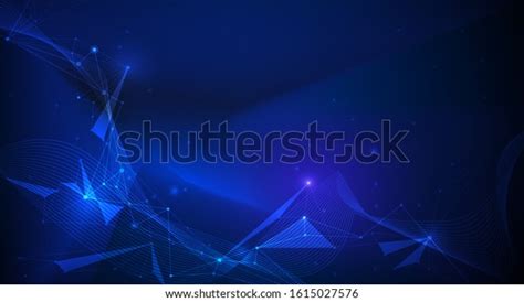 Vector Illustration Moleculeconnected Lines Dotstechnology On Stock Vector Royalty Free