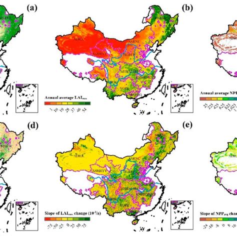 Spatial Pattern Of Annual Average Ecosystem Quality Eq And Slope Of Download Scientific