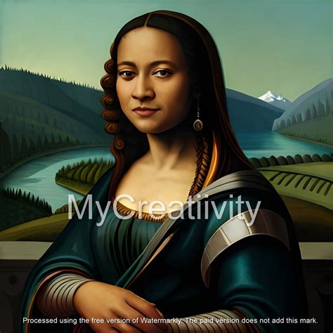 The Mona Lisa Reimagined A Stunning Ai Generated Portrait Etsy