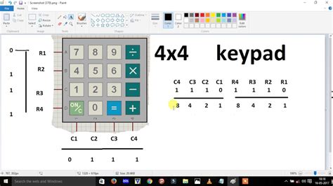 How To Make Hexcode Of 4x4 Keypad For Proteus Youtube
