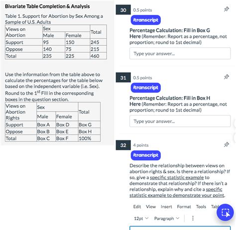 Solved Instructions Use The Table Below To Answer The Chegg Com