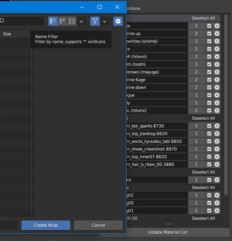 Pressing Save Atlas To Re Selects All Materials · Issue 76 · Grim Es