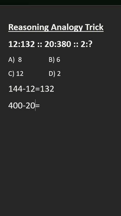 Reasoning Analogy Tricks Ssc Chsl 2023 Reasoning Tricks Ssccgl