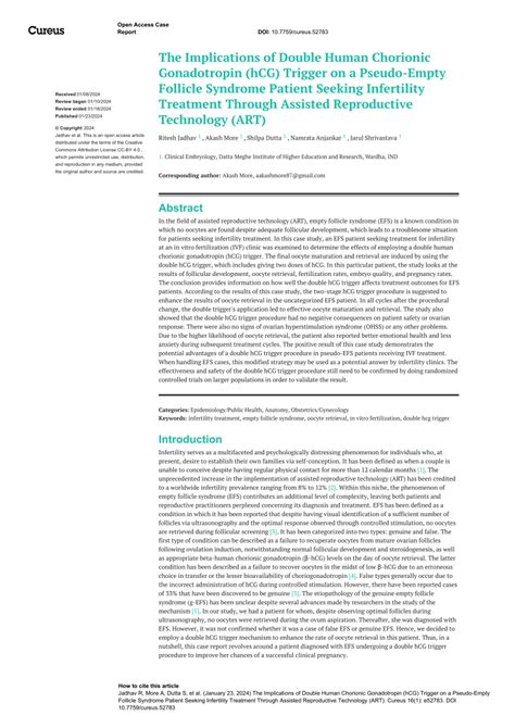Pdf The Implications Of Double Human Chorionic Gonadotropin Hcg
