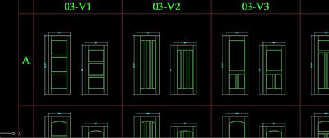 Dynamic Block Door Drawing Autocad Drawing Management And Output