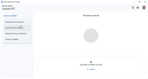 how to send files between android devices and pcs with quick share