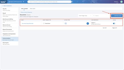 Manage Event Triggers