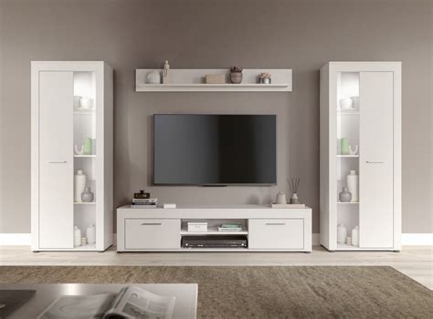 Inosign Wohnwand Aosta Breite 310cm Best Aus 2x Vitrine Lowboard