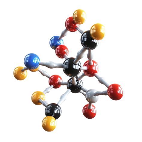 3d Molecular Structure Model 55084686 Png