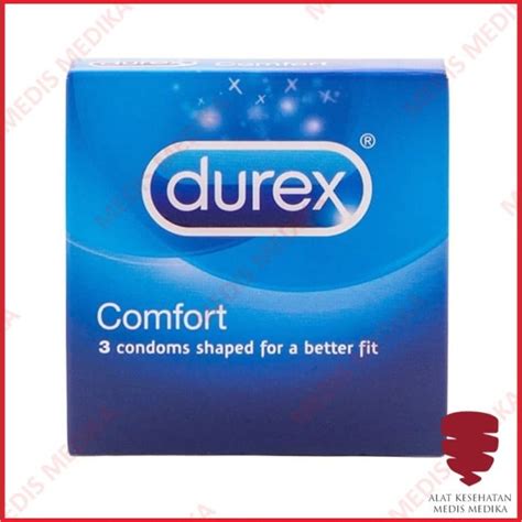 Durex Comfort Isi 3 Kondom Ukuran Diameter Besar Alat Kontrasepsi KB Medis Medika