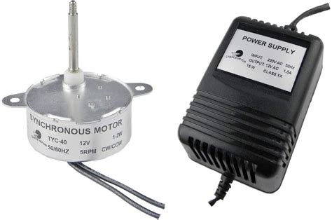 CHANCS TYC40 12V AC 5RPM Shaft 35mm Synchronous Motor With AC Power Supply Input 220V Output