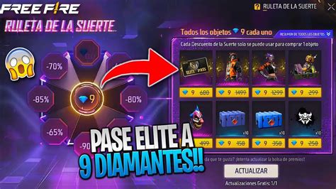 PASE ELITE A 9 DIAMANTES PREMIOS DEL EVENTO RULETA DE LA SUERTE