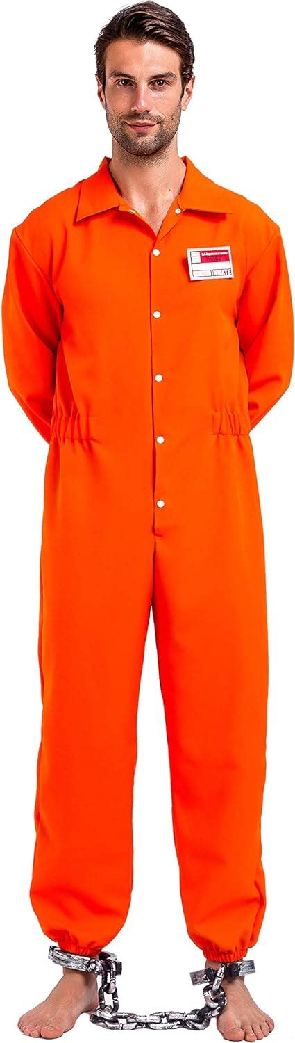 Spooktacular Creations Prisoner Jumpsuit Orange Prison Escaped Inmate