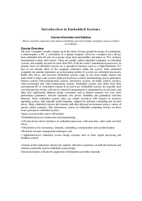 pdf introduction to embedded systems