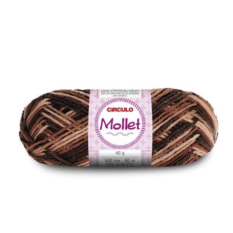Lã Mollet 40 Gramas 80 Metros Círculo 9601 Circulo Lãs