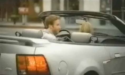 Sexy Blonde In Convertible