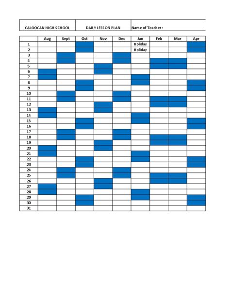 Lesson Plan Monitoring Pdf
