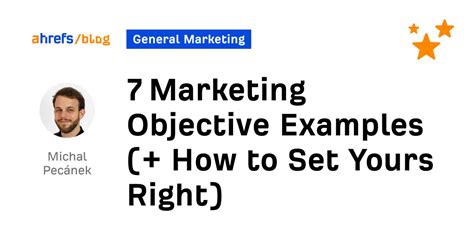 Marketing Objectives Examples