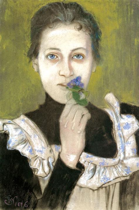 Girl With Violets By Stanisław Wyspiański Poland Digital Museum