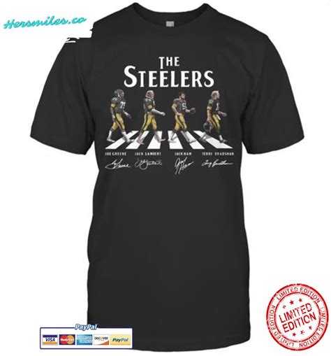 The Pittsburgh Steelers Football Abbey Road Signatures T Shirt Hersmiles