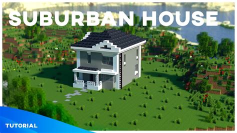 How To Build A Suburban House In Minecraft Tutorial Youtube
