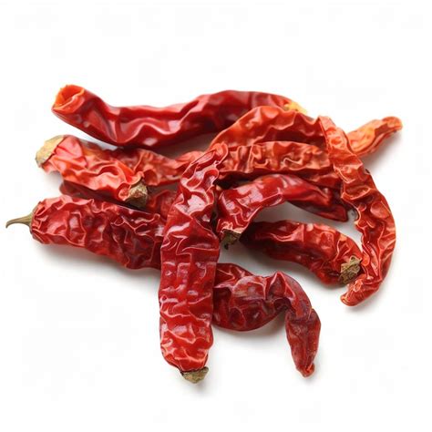 Premium Ai Image Dry Chilly On White Background