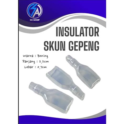 Jual KARET SKUN GEPENG INSULATOR SKUN GEPENG FEMALE KARET PELINDUNG