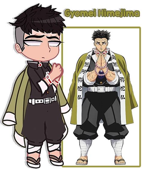 Gyomei Himejima Kimetsu No Yaiba Ideias Para Personagens