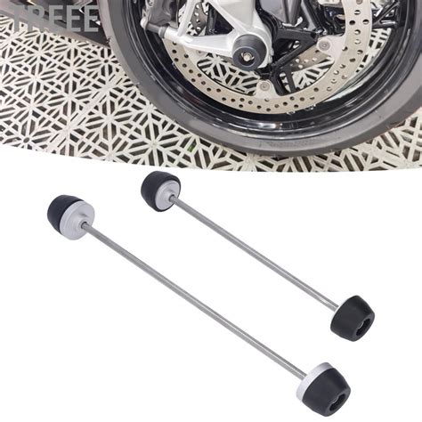 Treee แถบเลื่อนเพลาหน้ารถจักรยานยนต์ตัวป้องกันล้อชนกันสนิมสำหรับการอัพเกรด Shopee Thailand